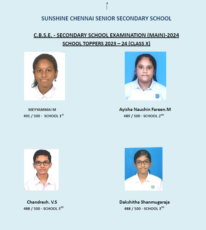 Sunshine Schools Chennai | Sr. Secondary School